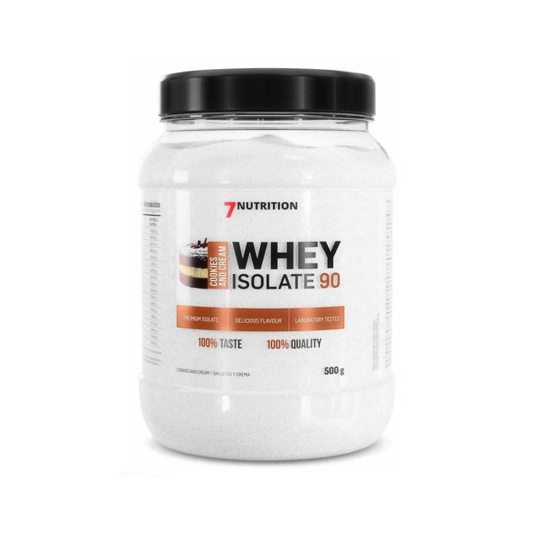 7 NUTRITION WHEY PROTEIN ISOLATE 90 Cookies 500 g; za Povećanje Mišićne ...