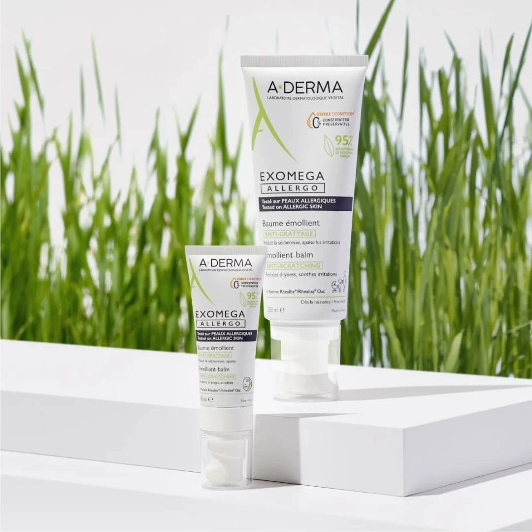 A-DERMA EXOMEGA Allergo Balzam za Negu Atopične i Veoma Osetljive Kože 40 mL, | eApoteka