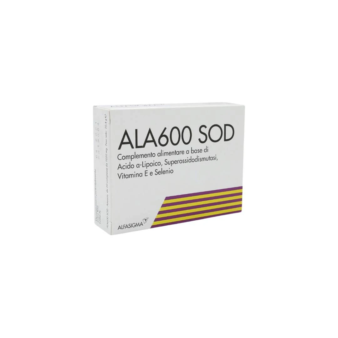 ALA600 SOD Alfa-lipoinska kiselina 600 mg 20 Film Tableta, | eApoteka