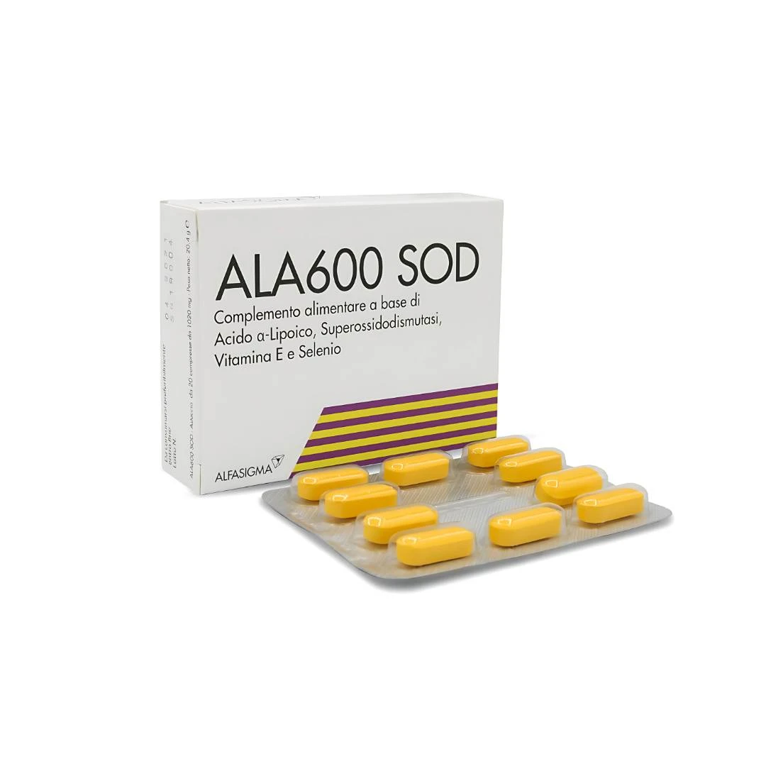 ALA600 SOD Alfa-lipoinska kiselina 600 mg 20 Film Tableta, | eApoteka
