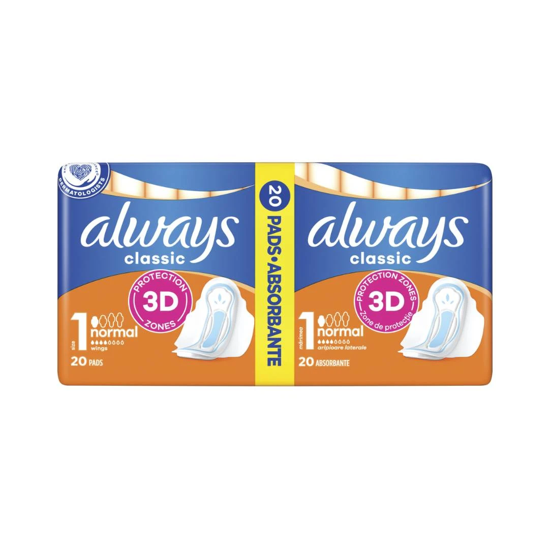always CLASSIC Normal Higijenski Ulošci sa Krilcima 20 Uložaka, | eApoteka