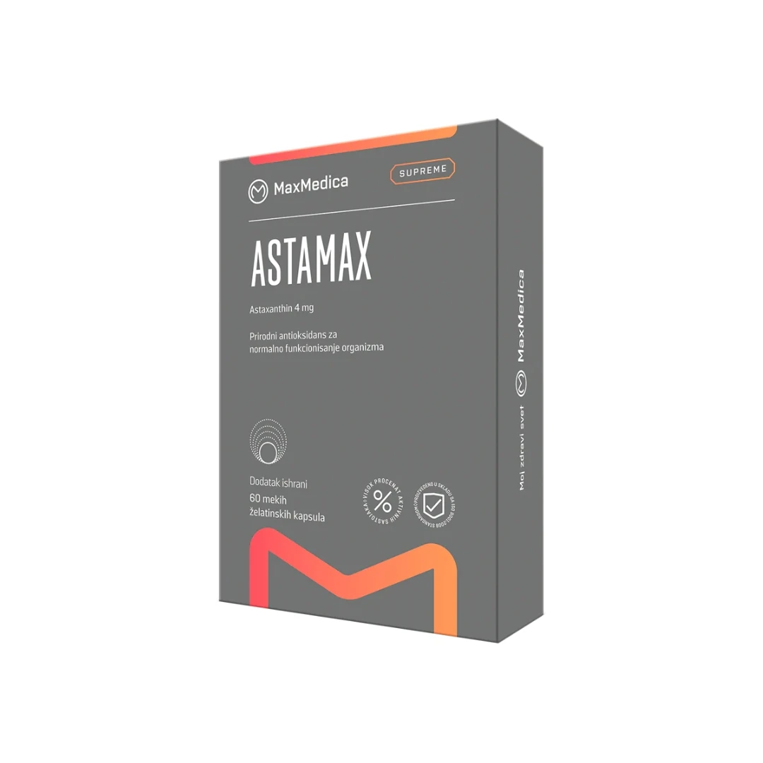 MaxMedica AstaMax 4 mg 30 Kapsula sa Astaxantinom, | eApoteka