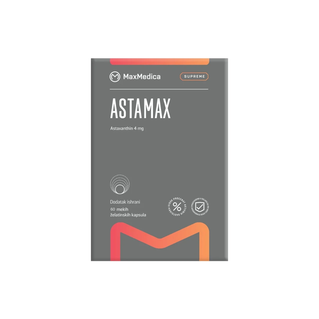 MaxMedica AstaMax 4 mg 30 Kapsula sa Astaxantinom, | eApoteka