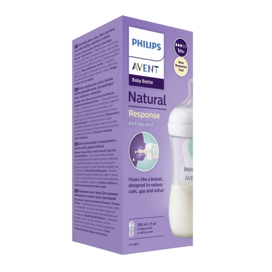 AVENT Flašica Natural Response Anti-colic sa Air Free otvorom 1m+ 260 ...