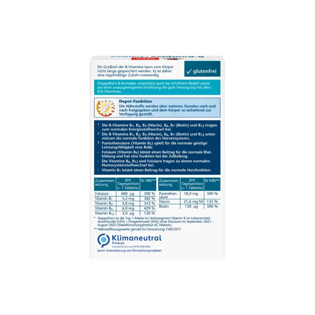 Doppelherz® Aktiv B Komplex i Folna Kiselina DEPO 45 Tableta, | eApoteka