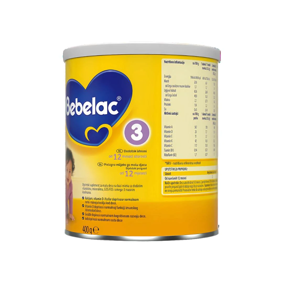 Bebelac® 3 Adaptirano Mleko za Bebe 400 g, | eApoteka