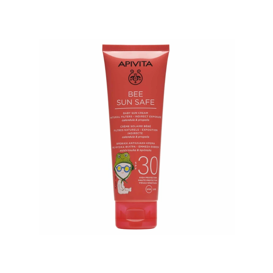 APIVITA BEE SUN SAFE Krema za Zaštitu Beba od Indirektnog Sunčevog Zračenja SPF30 100 mL, | eApoteka