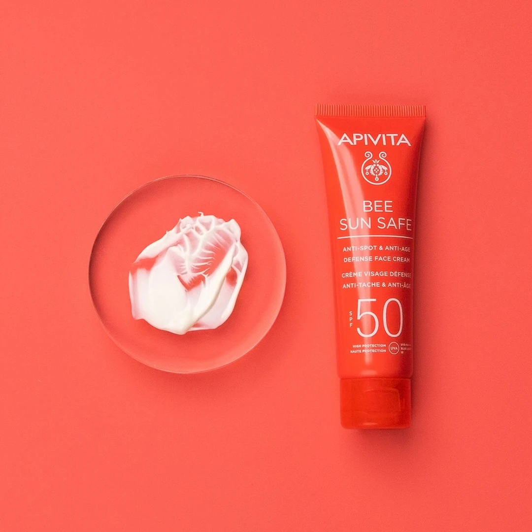 APIVITA BEE SUN SAFE Anti-Age Krema za Lice SPF50 50 mL; Protiv Hiperpigmentacija i Bora, | eApoteka
