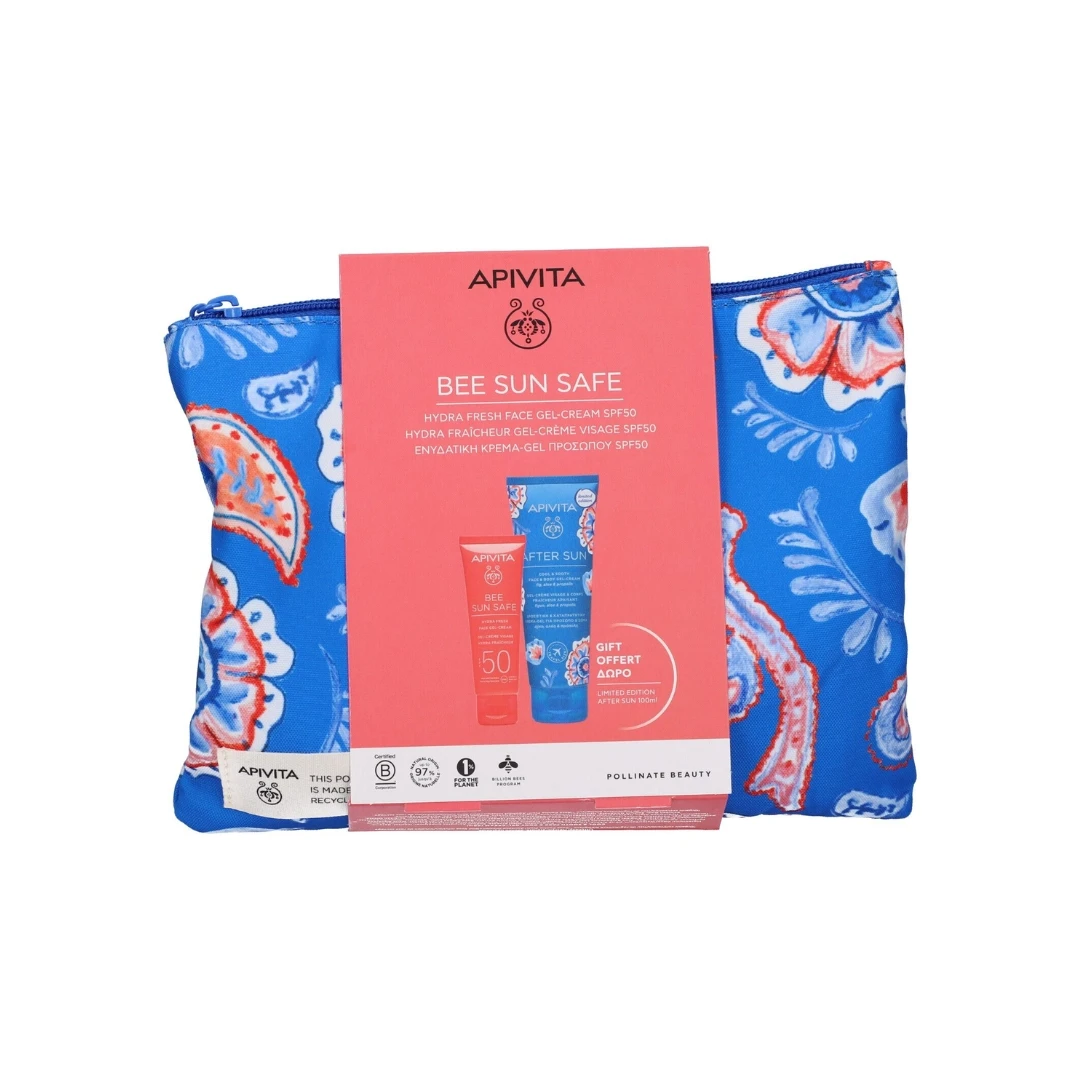 APIVITA PROMO BEE SUN SAFE Gel Krema za Lice SPF50 50 mL i AFTER SUN Gel Krema za Lice i Telo ...