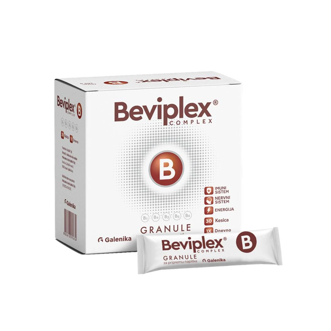GALENIKA Beviplex® B Complex Granule za Pripremu Napitka 30 Kesica ...