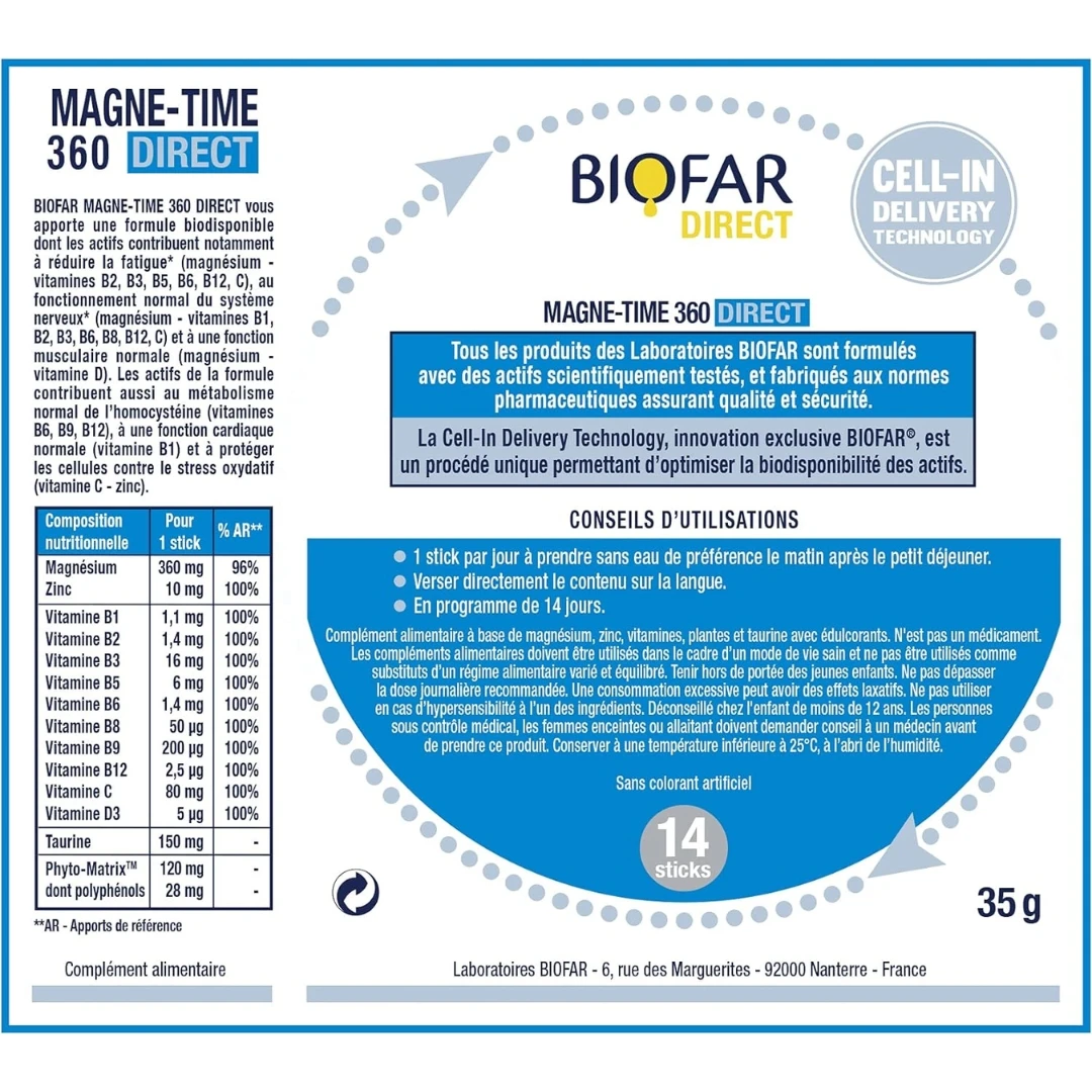 BIOFAR Direct MAGNE-TIME 360 14 Kesica , | eApoteka