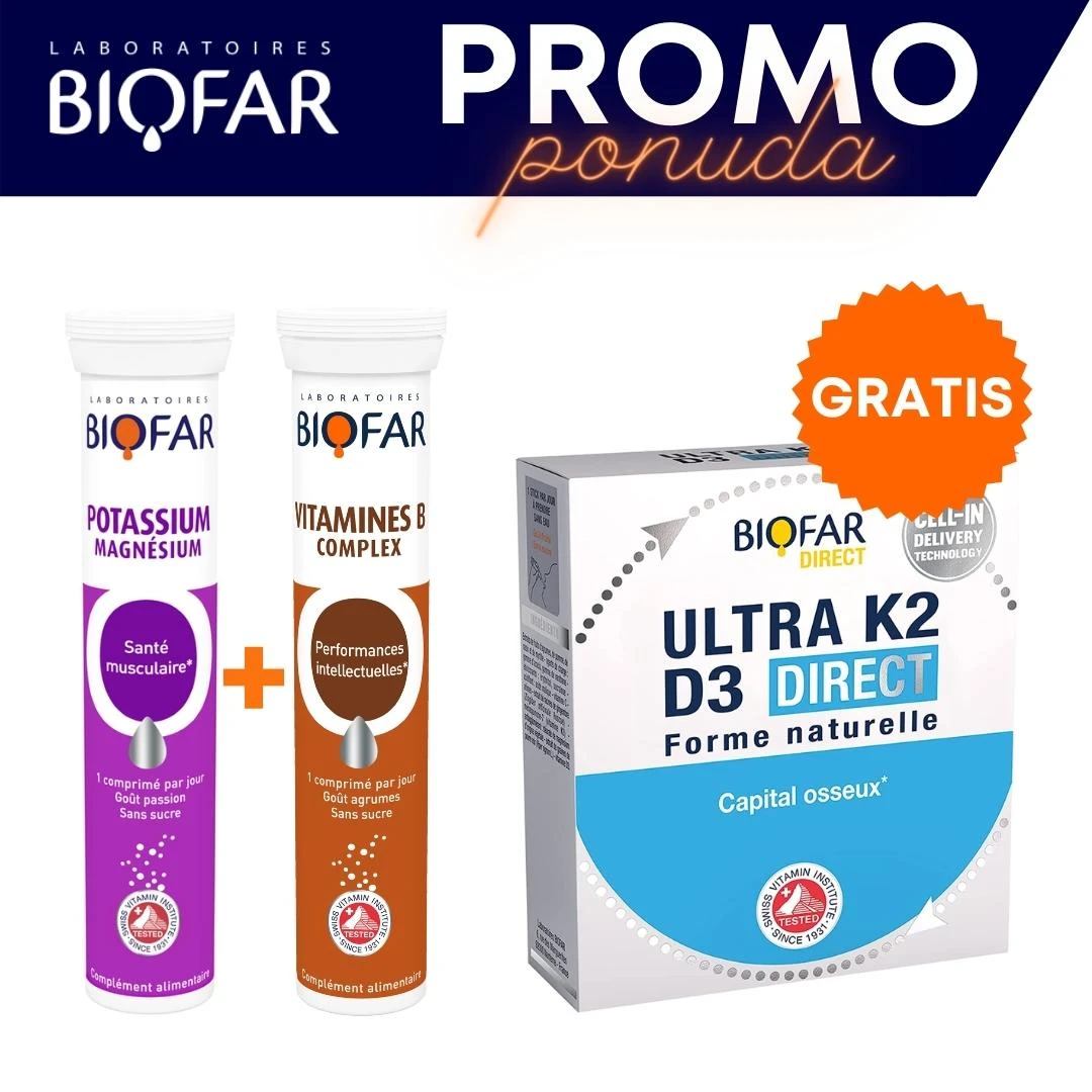 BIOFAR Potassium+ B complex+ULTRA K2D3 Gratis PROMO Pakovanje, | eApoteka