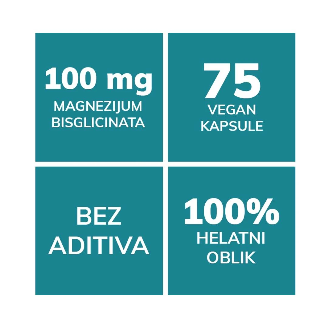 Biovital Helirani Magnezijum Bisglicinat 75 Kapsula, | eApoteka