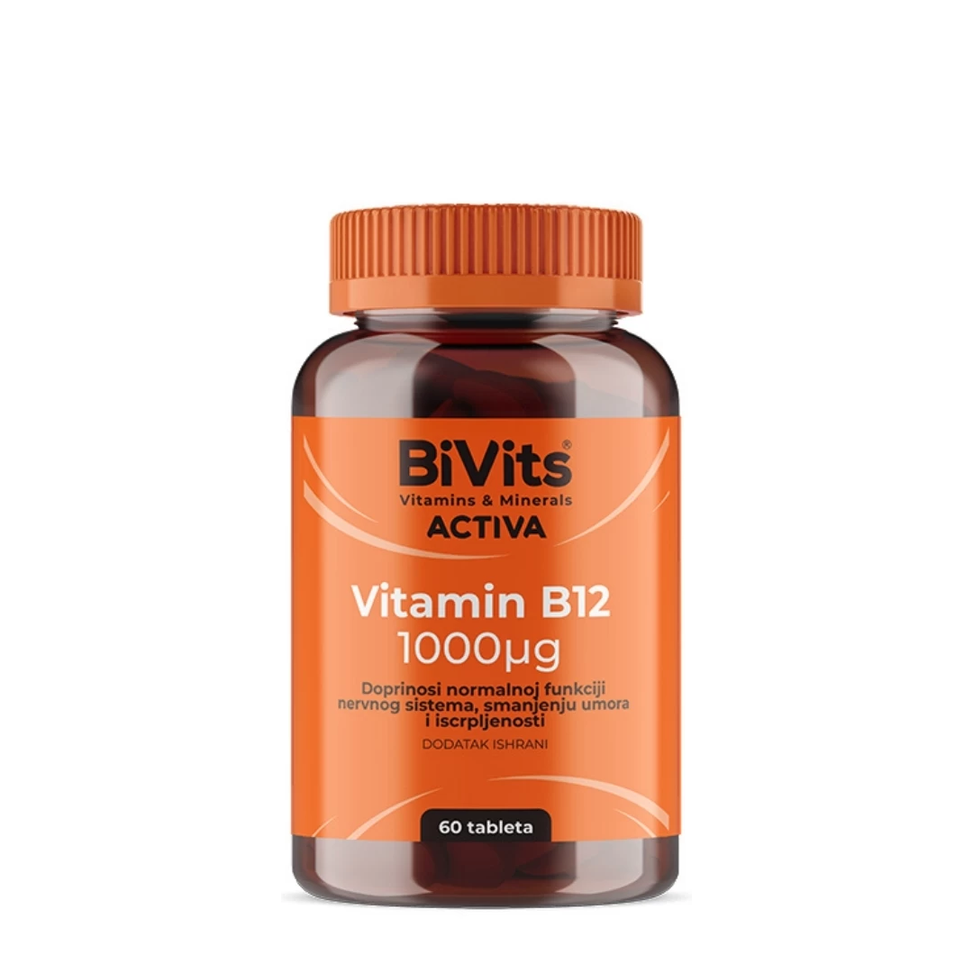 BiVits® Vitamin B12 1000 mcg 60 Kapsula, | eApoteka