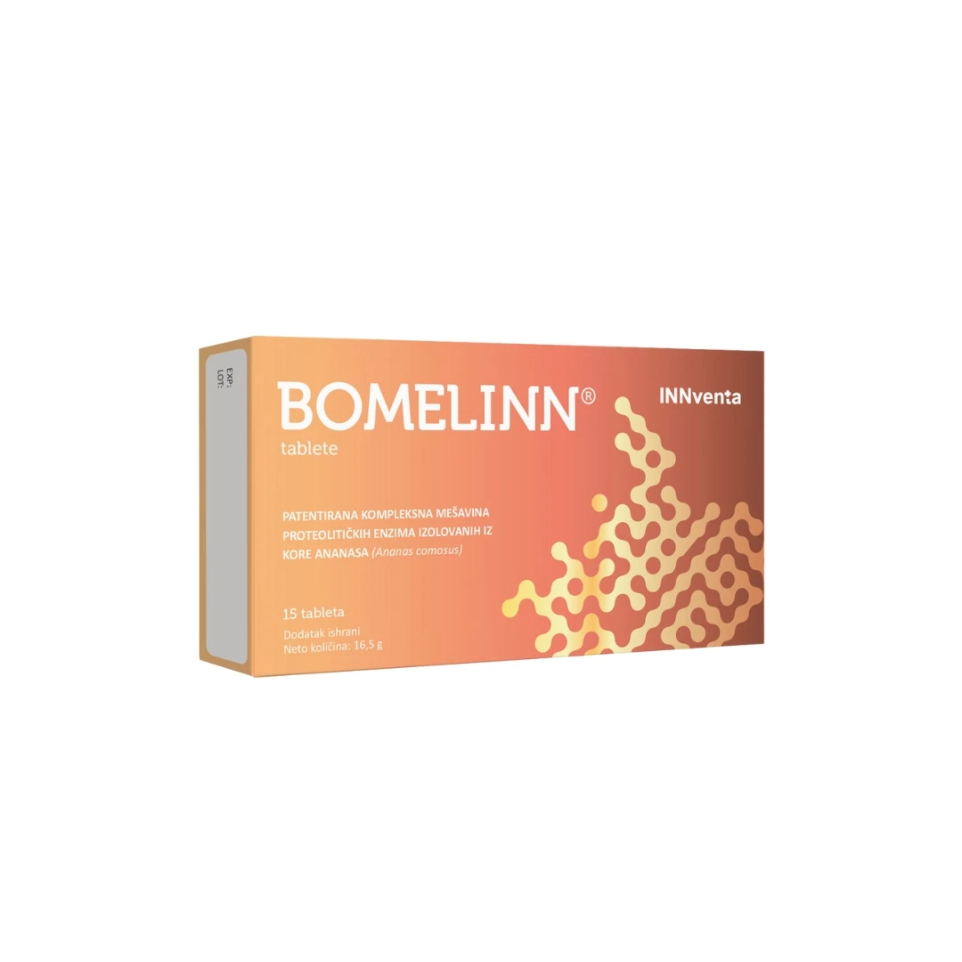 INNventa BOMELINN® 15 Tableta; Enzim Bromelain Protiv Upalnih Procesa ...