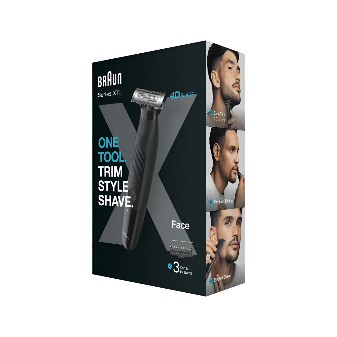 Braun Električni Hibridni Brijac i Trimer za Bradu Serija X3 XT3100 ...