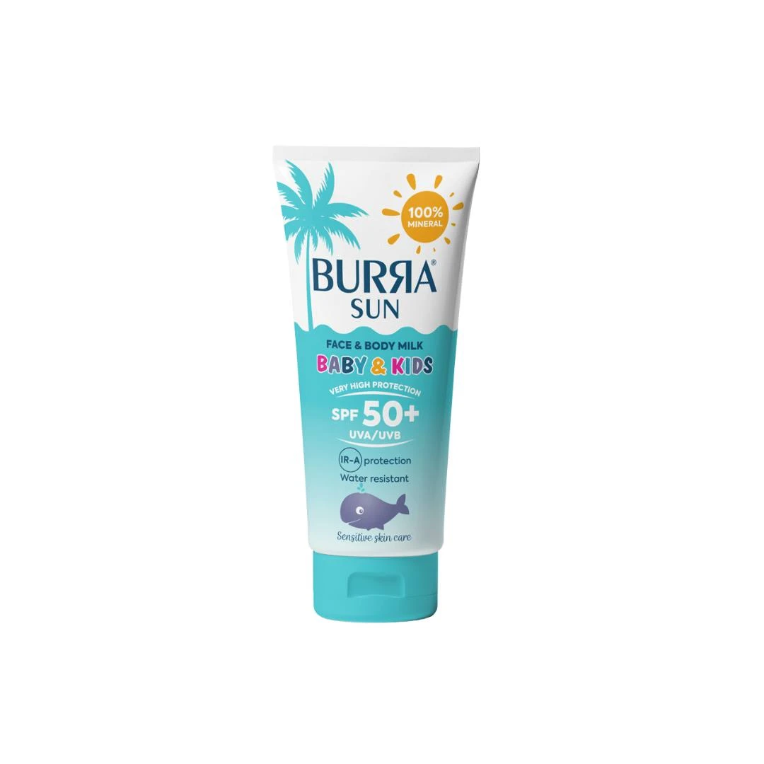 BURRA SUN Baby & Kids Milk SPF50+ Mleko za Zaštitu od Sunca za Bebe i ...