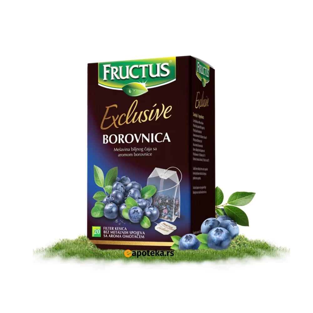 Fructus Čaj Exclusive Borovnica, | eApoteka