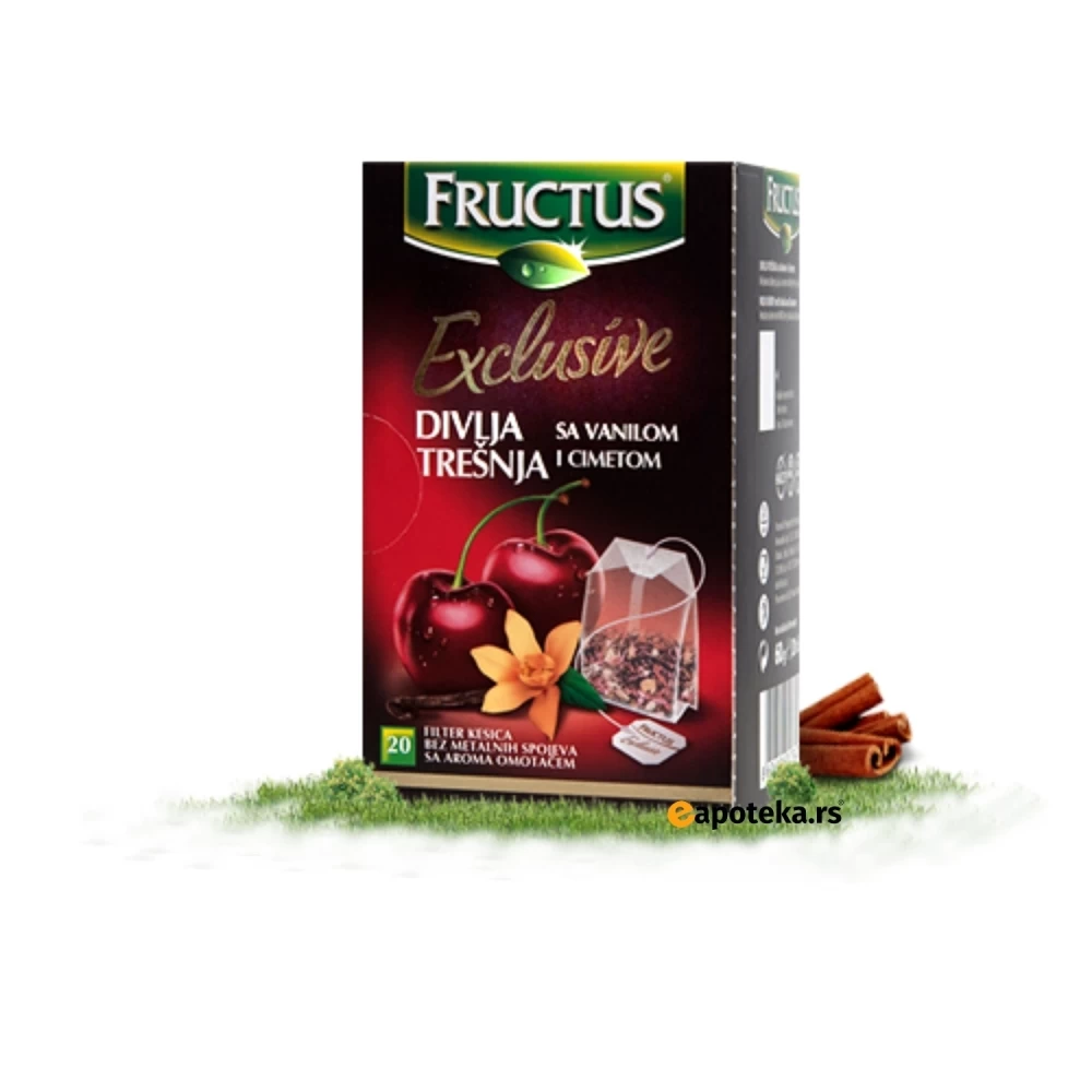 Fructus Čaj Exclusive Divlja Trešnja sa Vanilom i Cimetom, | eApoteka