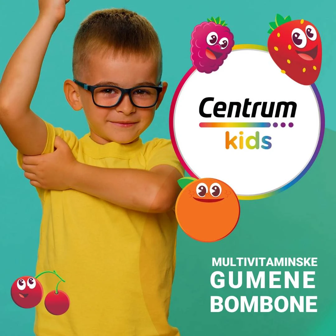 Centrum® KIDS VitaGummies Berry 3+ 60 Tableta za Žvakanje Gumene ...