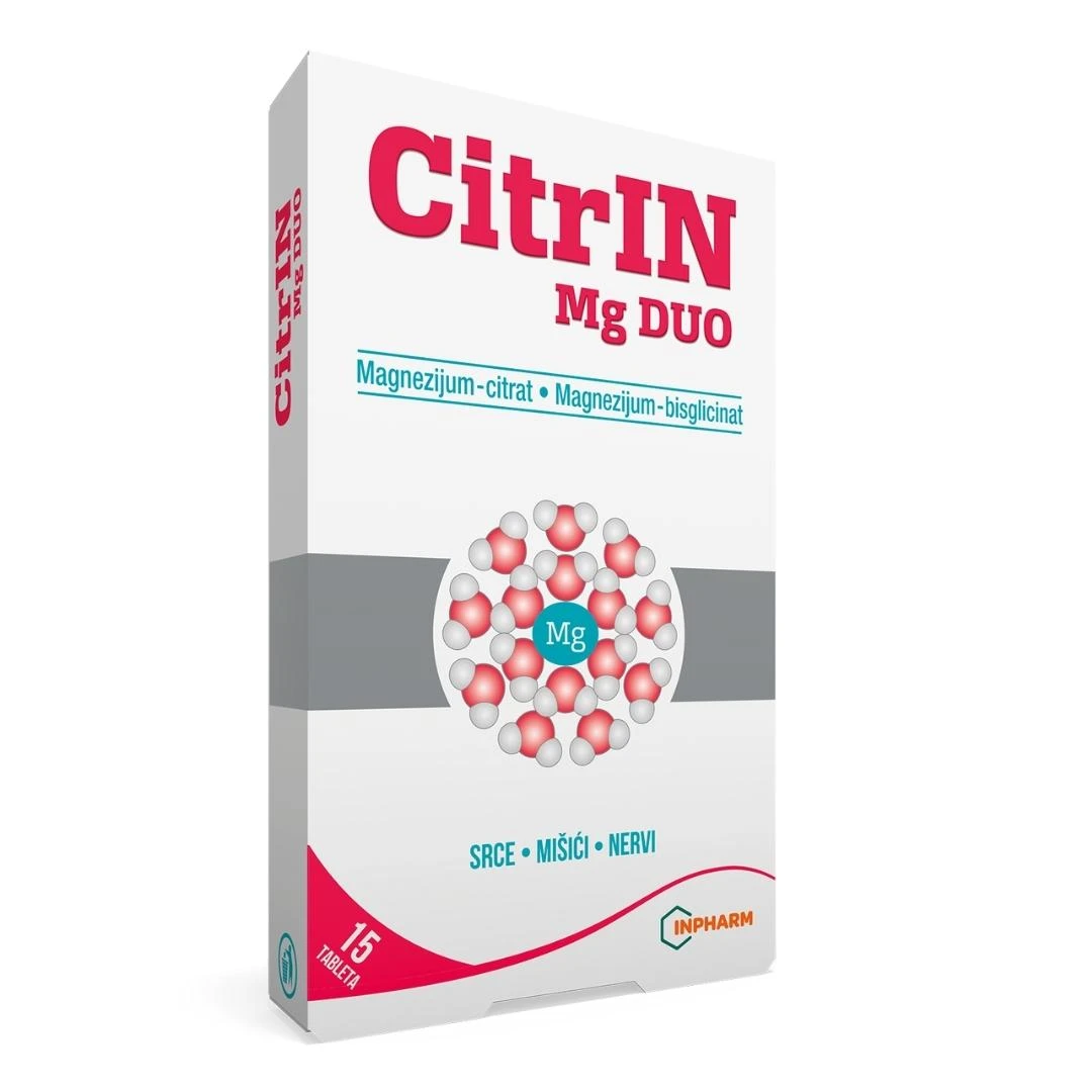 INPHARM CitrIN Mg Duo 30 Tableta Magnezijum Bisglicinat, | eApoteka