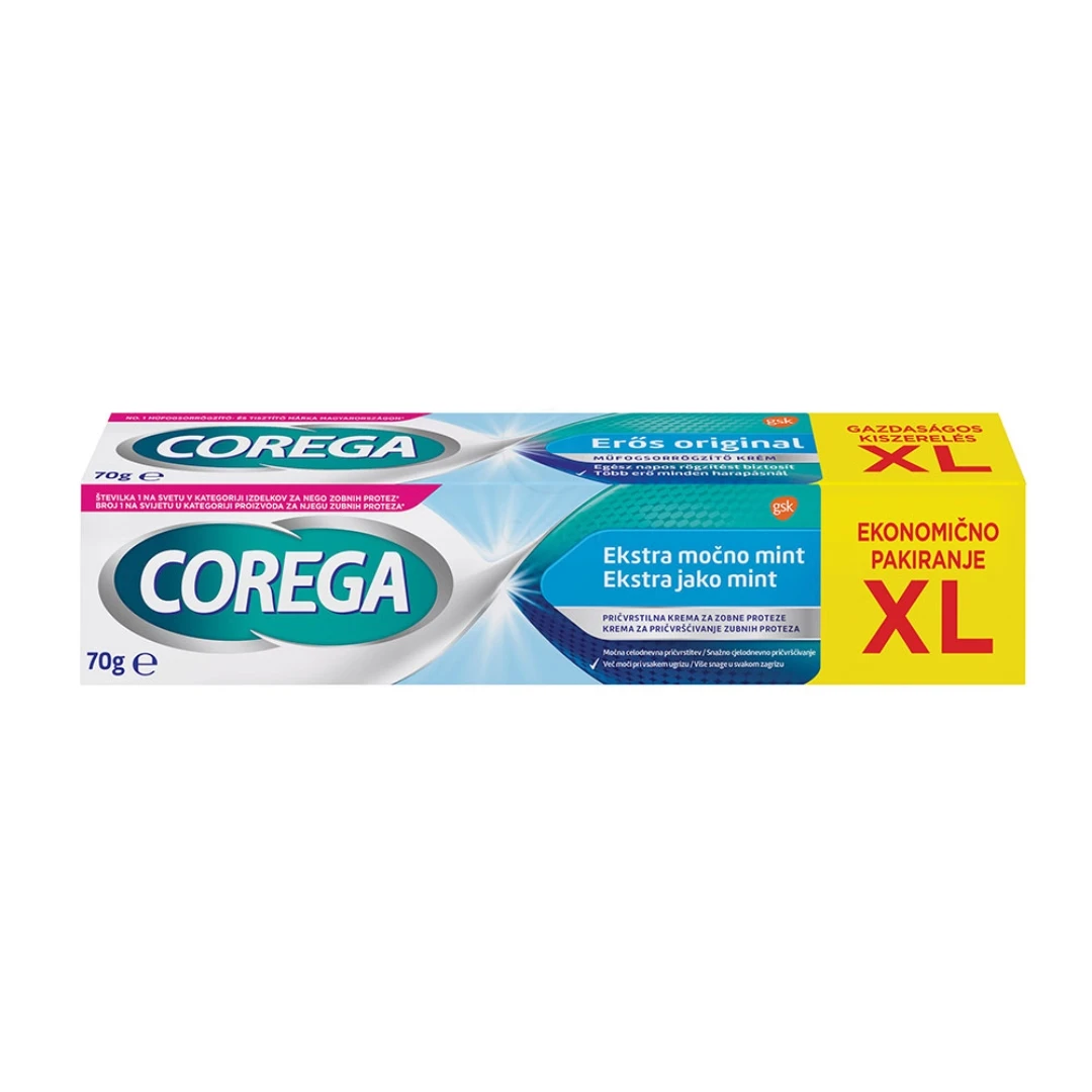 COREGA Krema Extra Strong XXL Lepak za Učvršćivanje Proteze 70 g ...