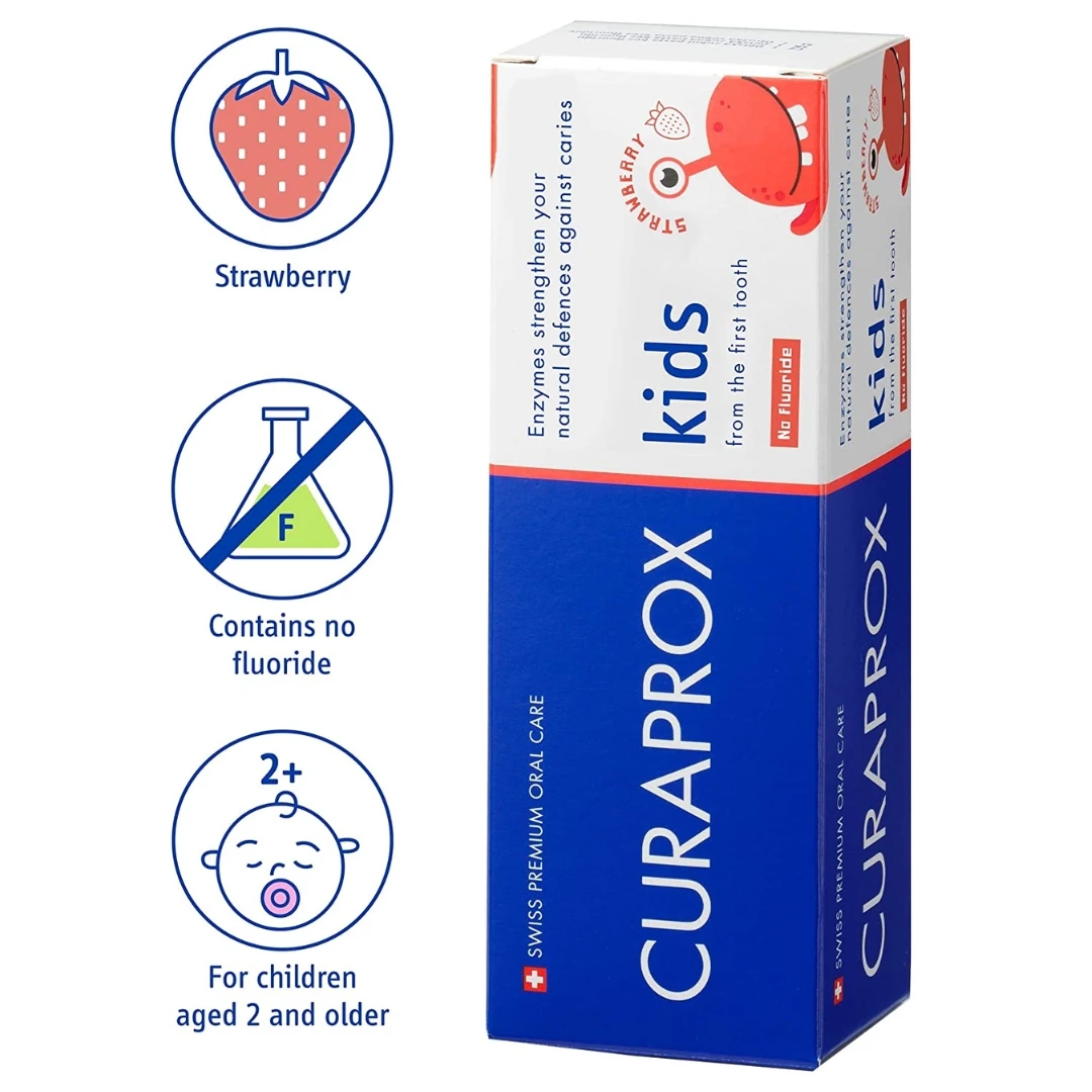 CURAPROX kids Pasta za Zube za Decu bez Fluora 0+ JAGODA 60 mL, | eApoteka