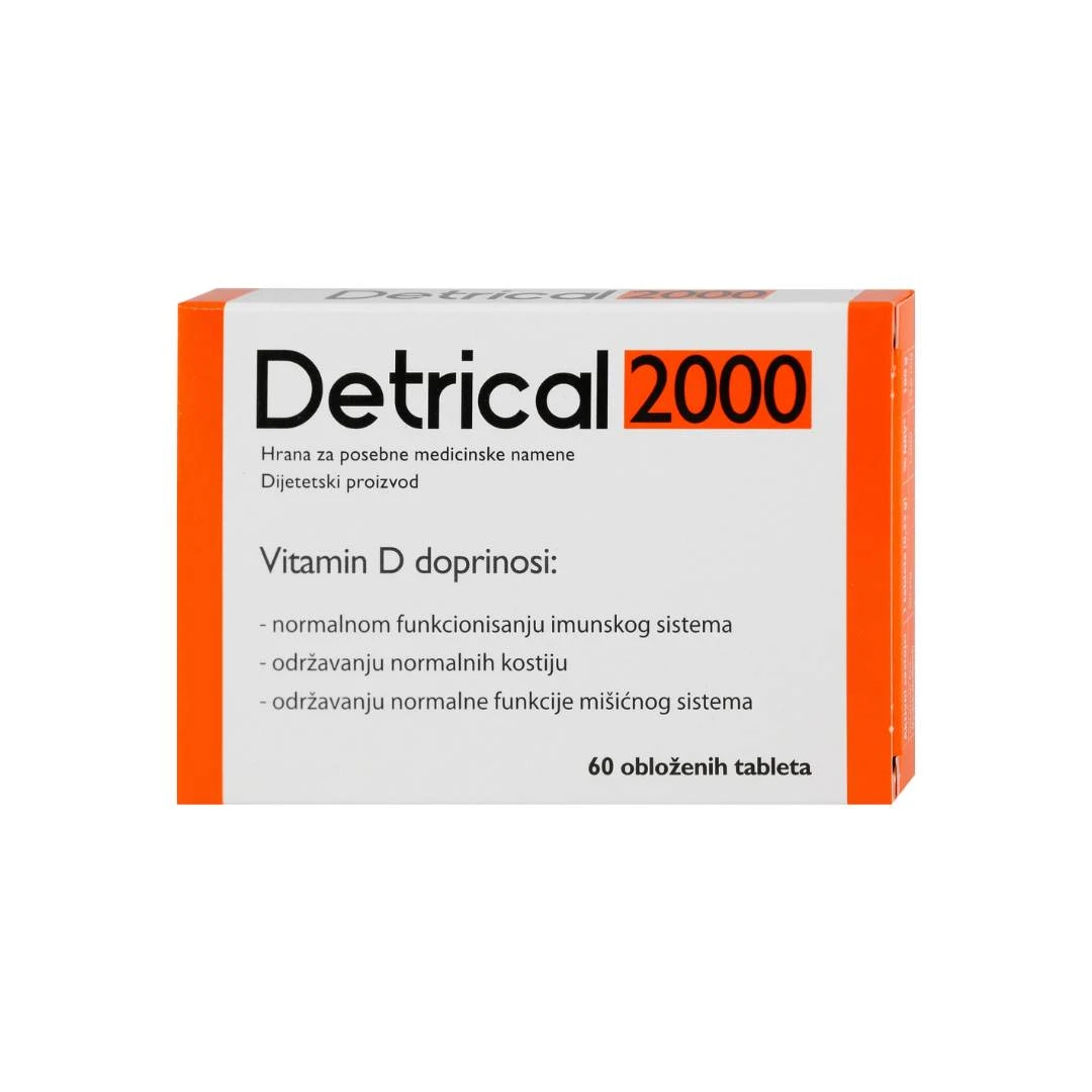 Dr. Theiss Detrical 2000 60 Tableta Vitamin D (Holekalciferol), | eApoteka