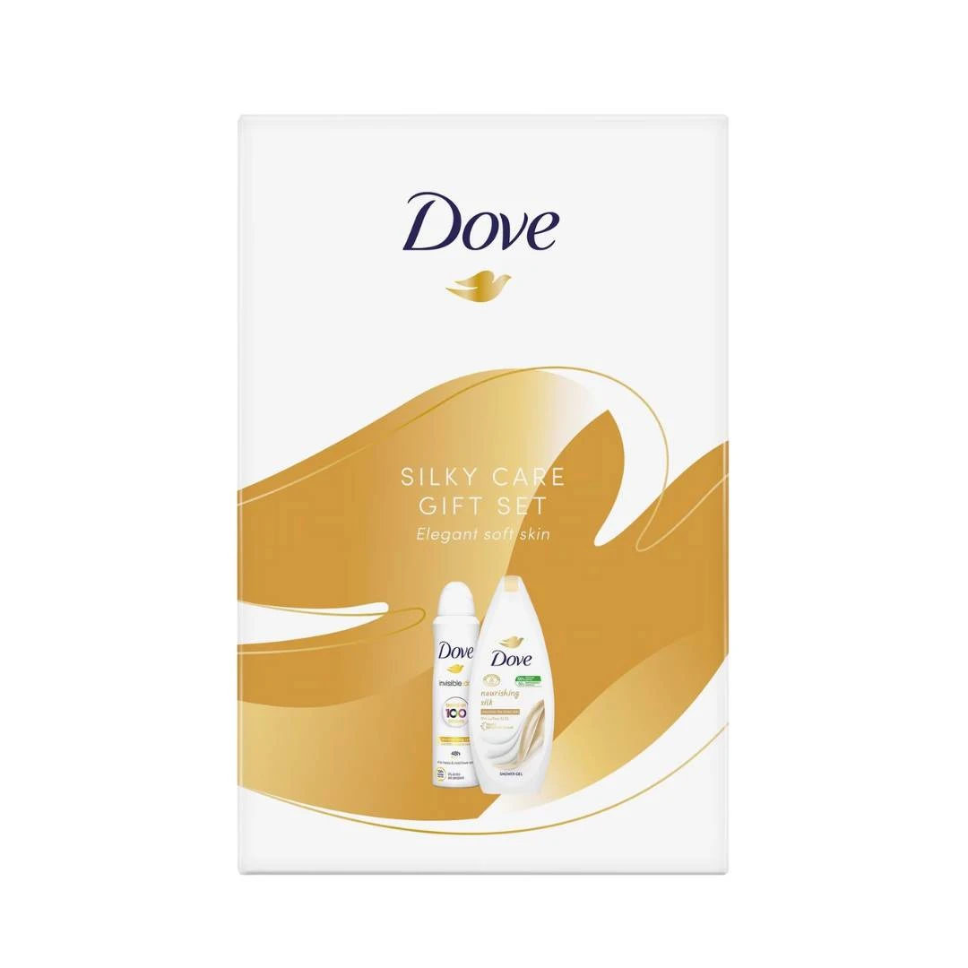 Dove Promo Set SILKY CARE Kupka Nourishing Silk 250 mL i Invisible Dry ...