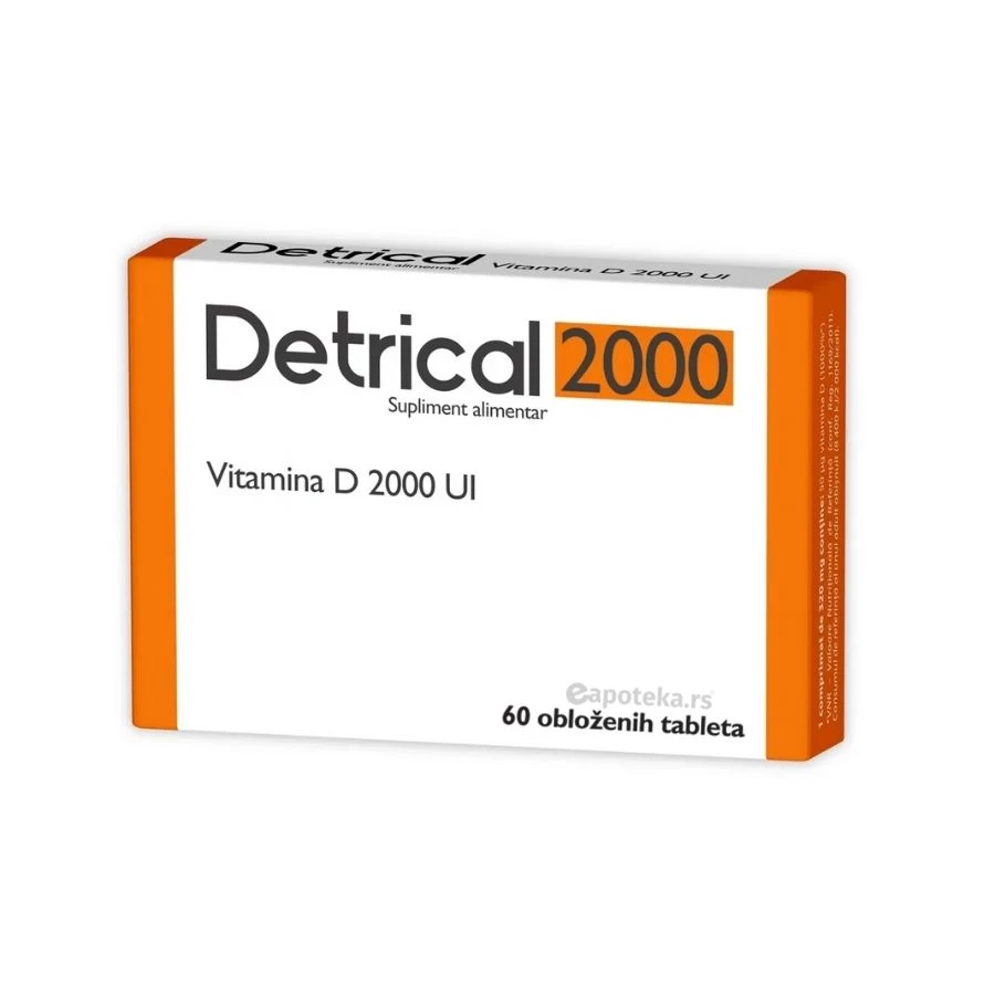 Dr. Theiss Detrical 2000 60 Tableta Vitamin D (Holekalciferol), | eApoteka