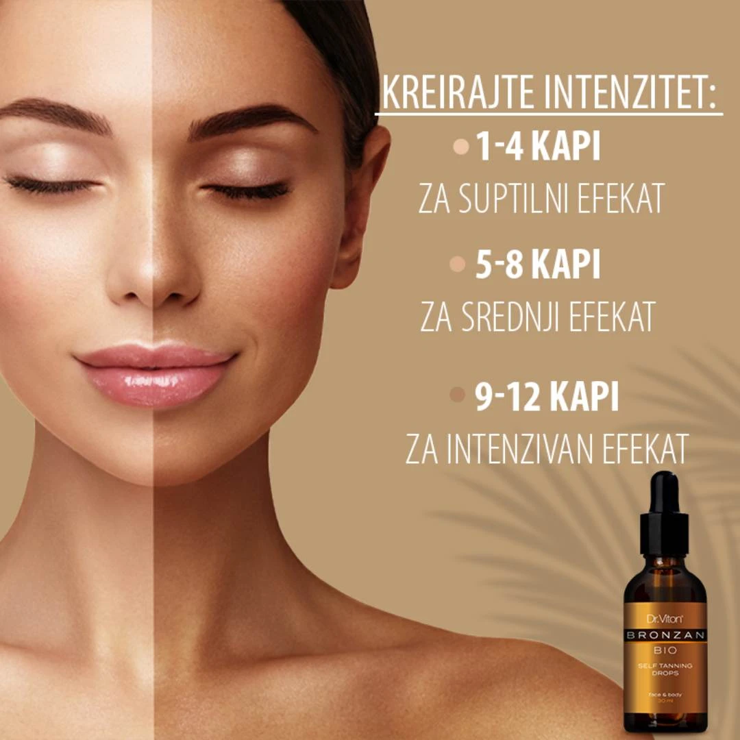 Dr. Viton BIO BRONZAN Self Tanning Kapi za Samopotamnjivanje 30 mL ...