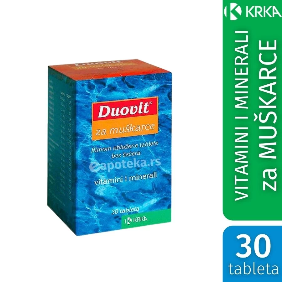 DUOVIT® Vitamini za Muškarce 30 Tableta; Vitamini i Minerali, | eApoteka