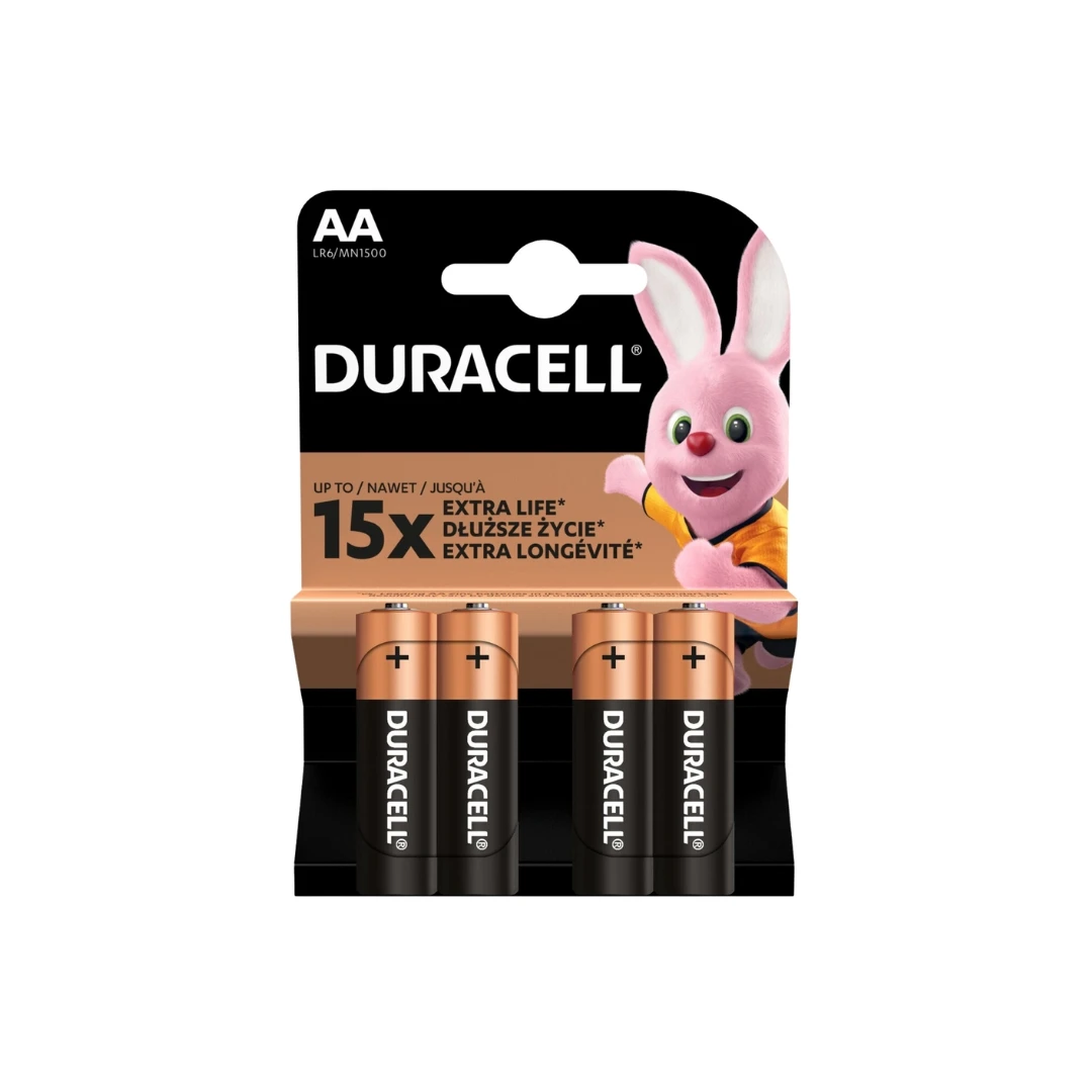 DURACELL® Baterije BASIC AA 4 Alkalne Nepunjive Baterije 1,5 V, | eApoteka