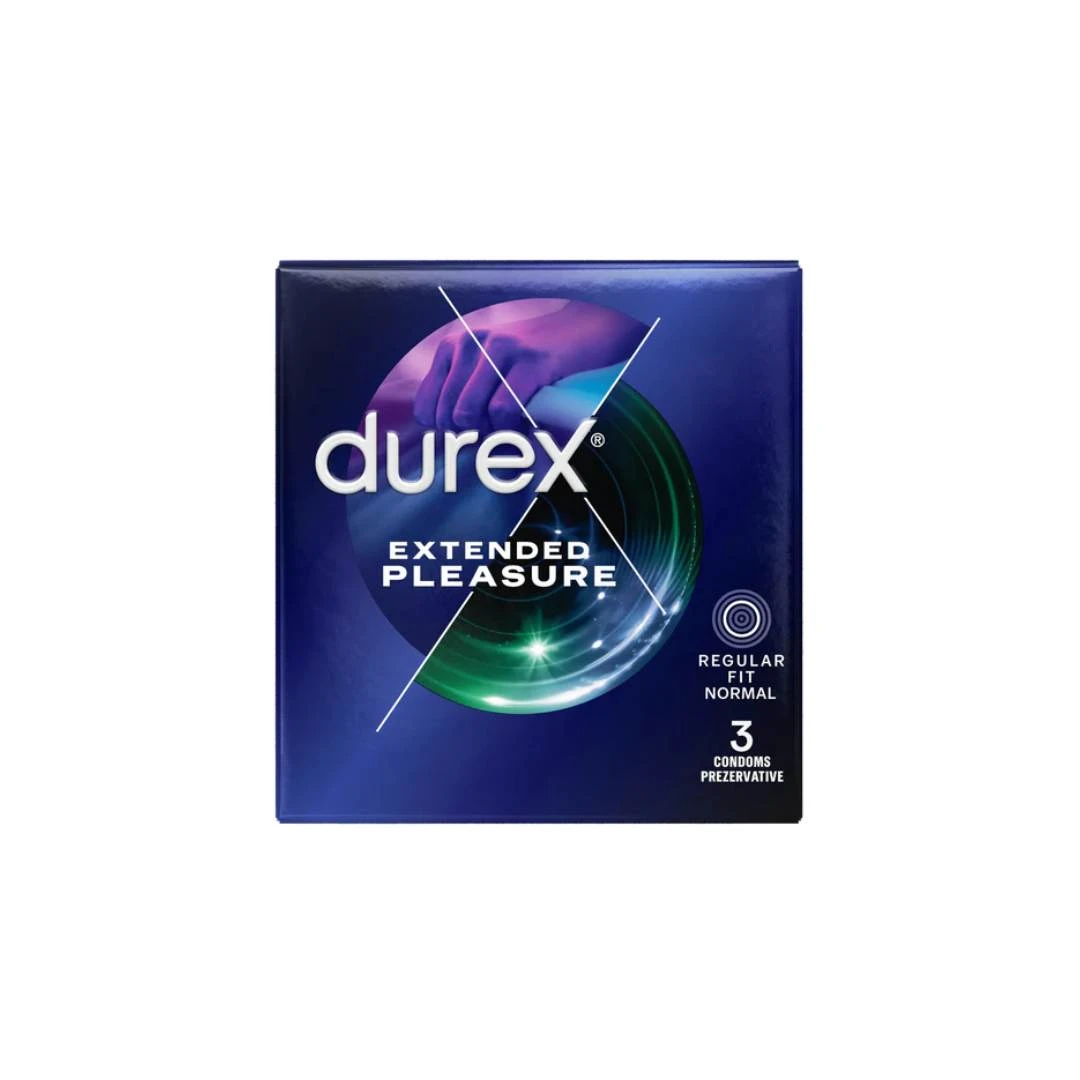 Durex® Kondomi Extended Pleasure za Produžen Osnos 3 Kondoma, | eApoteka