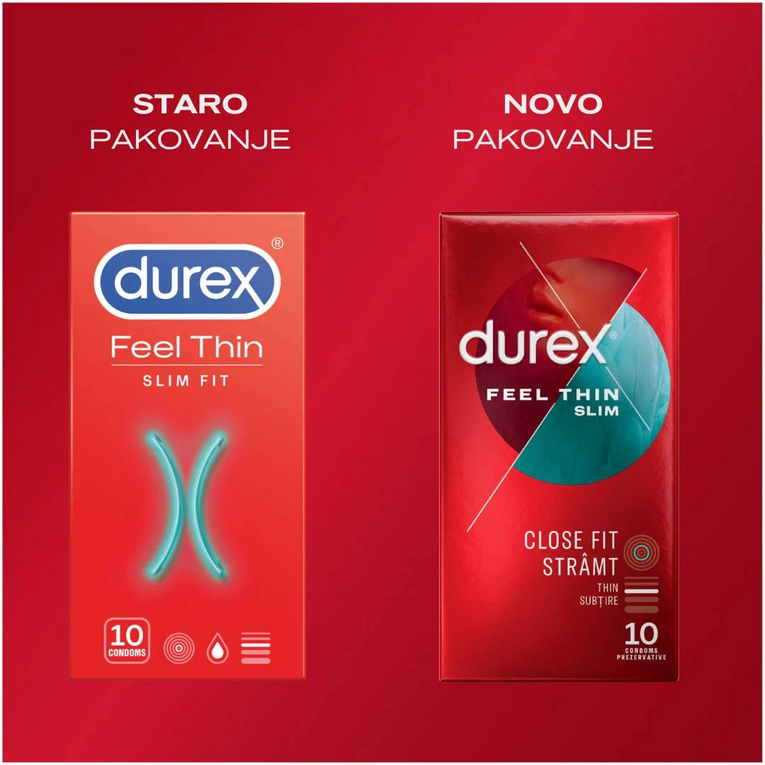 Durex® SLIM FIT Manji Kondomi | eApoteka