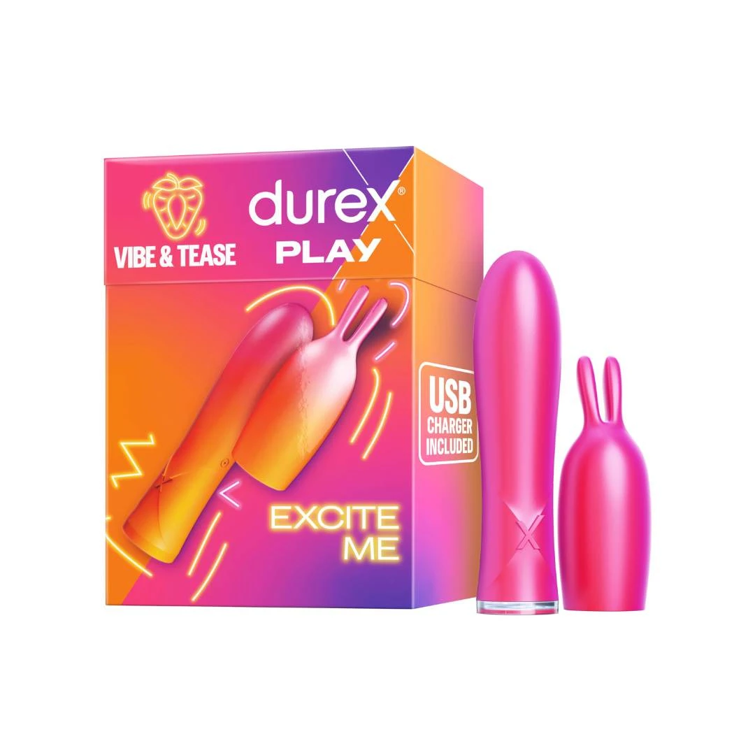 Durex® Play Vibe and Tease 2u1 Vibrator i Nastavak za Stimulaciju, | eApoteka