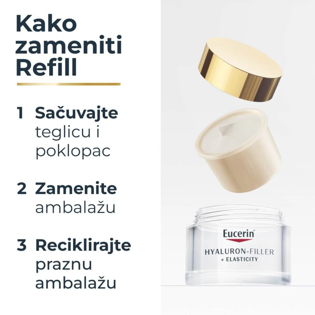 Eucerin® Refill HYALURON-FILLER+ELASTICITY Noćna krema 50 mL, | eApoteka