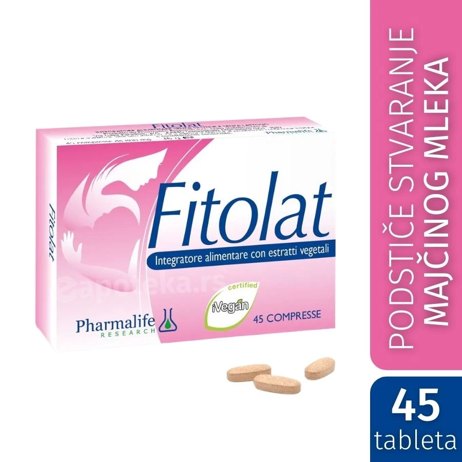 Fitolat 45 Tableta za Dojilje; za Podsticanje Stvaranja Mleka ...