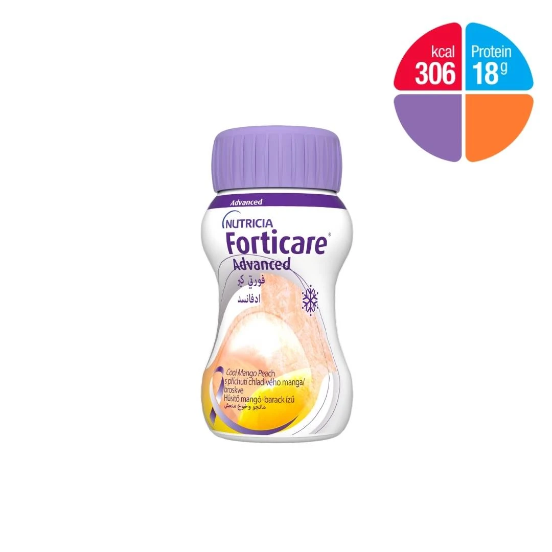 NUTRICIA Forticare® Advanced Cool Mango i Breskva 4x125 mL, | eApoteka