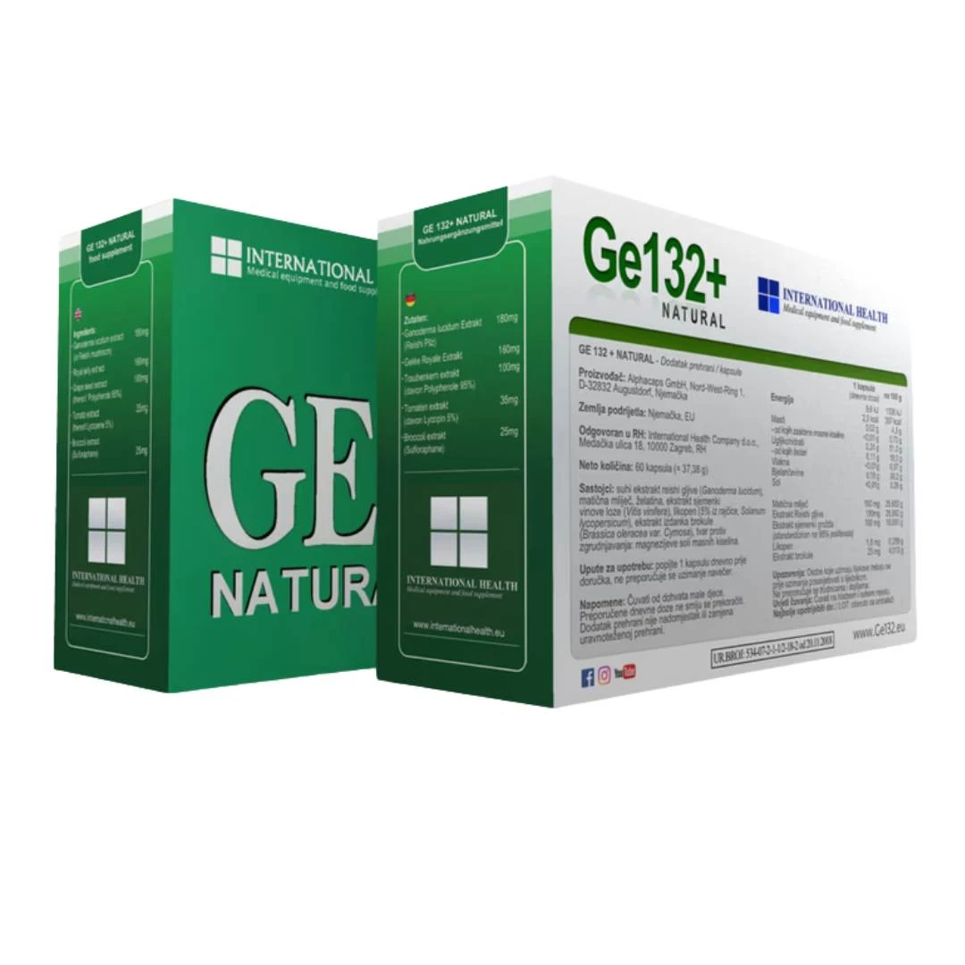 GE 132+ Natural 30 Kapsula sa Ekstraktom Reiši Pečurke , | eApoteka