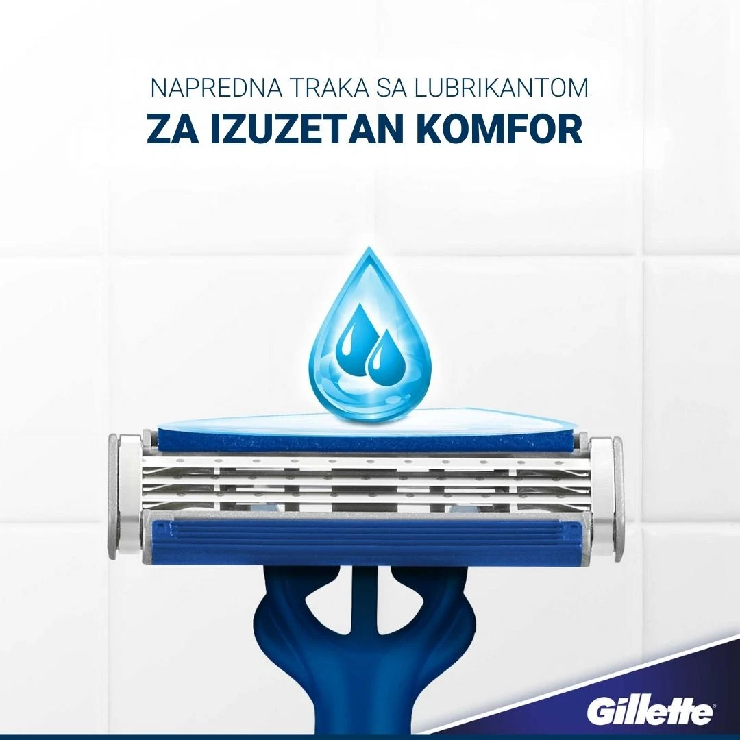 Gillette® Brijač za Jednokratnu Upotrebu BLUE 3 Comfort Slalom 5 ...