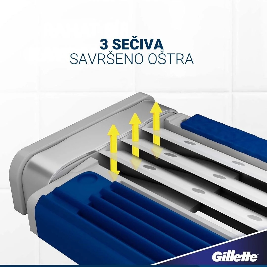 Gillette® Brijač za Jednokratnu Upotrebu BLUE 3 Comfort SLALOM 5 ...