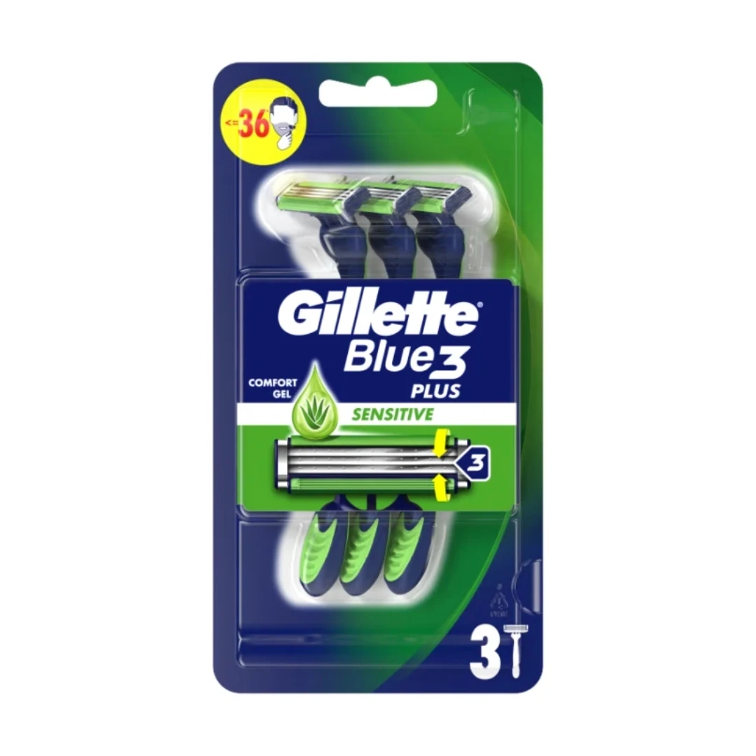 Gillette® Brijač BLUE 3 PLUS Sensitive 3 Brijača, | eApoteka