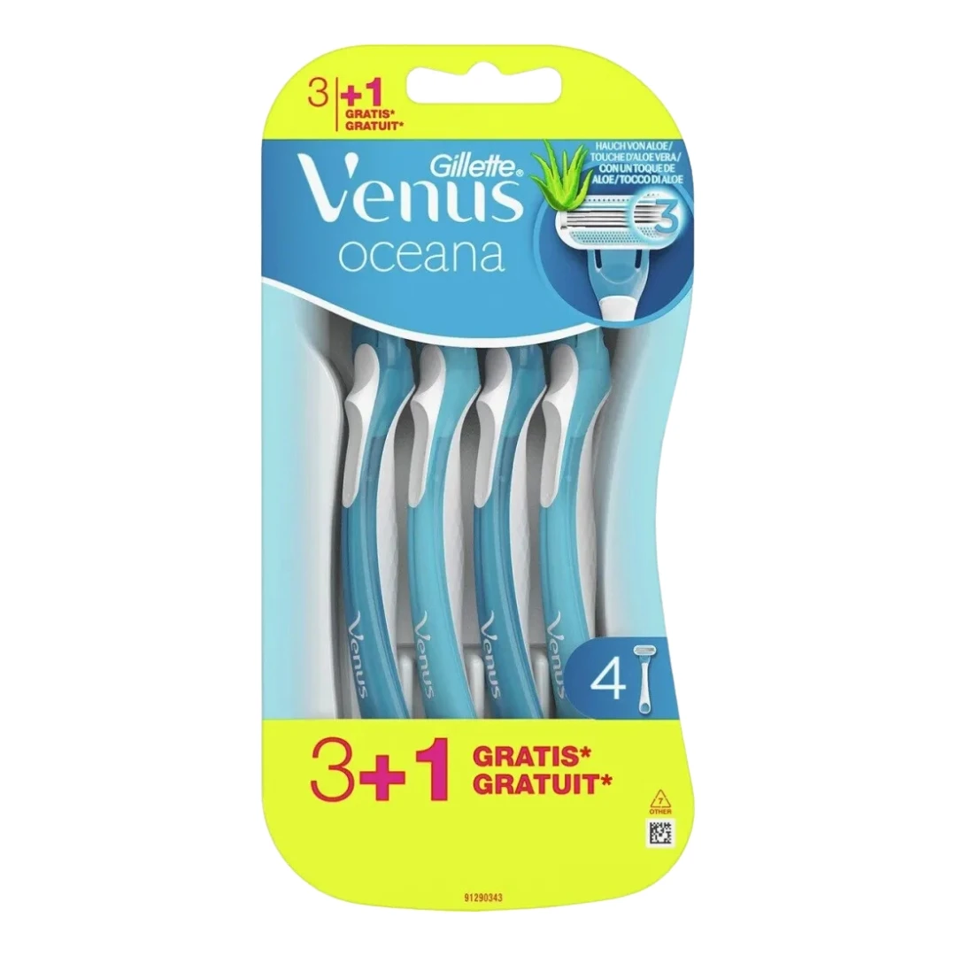 Gillette® Venus Jednokratni Brijač Oceana 3+1, 4 Brijača, | eApoteka