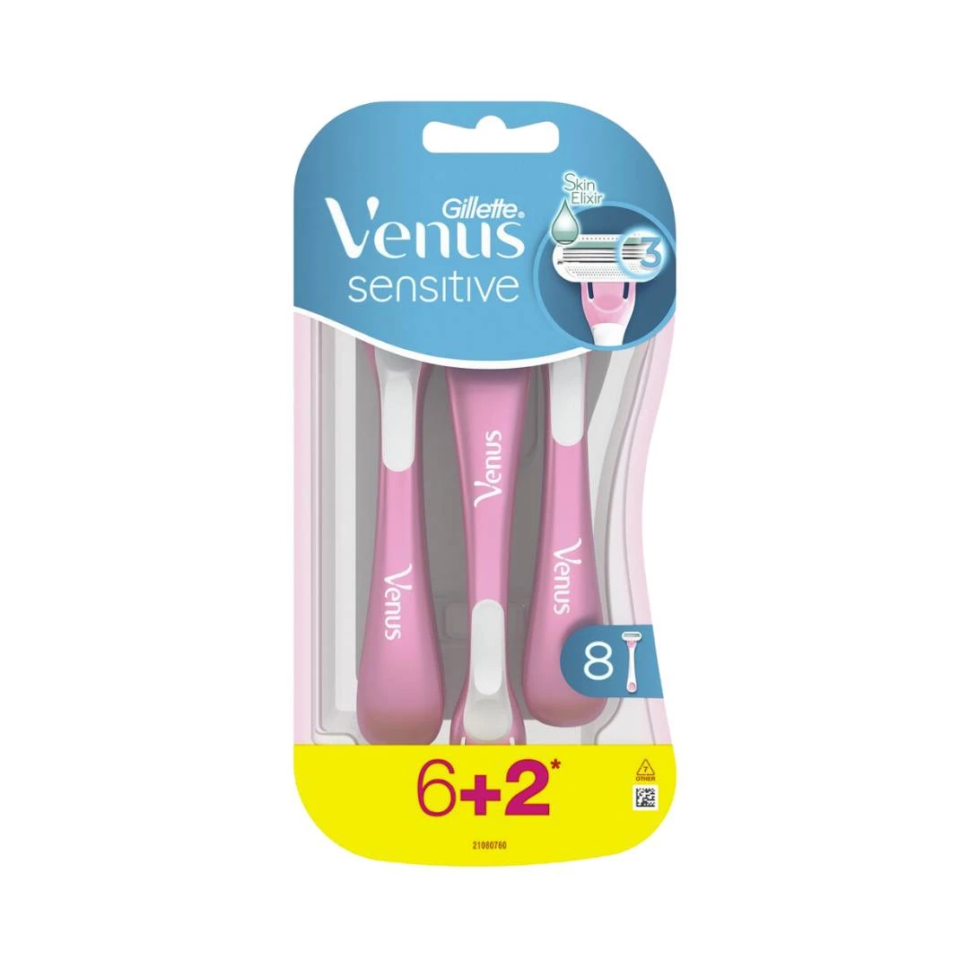 Gillette® Venus Jednokratni Brijač Sensitive 6+2, 8 Brijača, | eApoteka