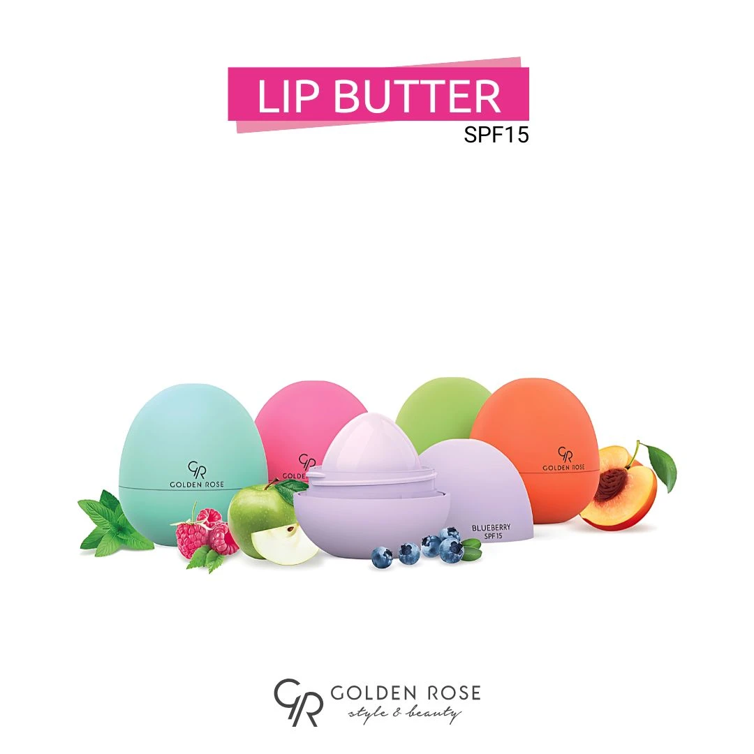 GOLDEN ROSE Lip Butter Strawberry SPF15 Buter za Usne sa Vitaminom E i ...