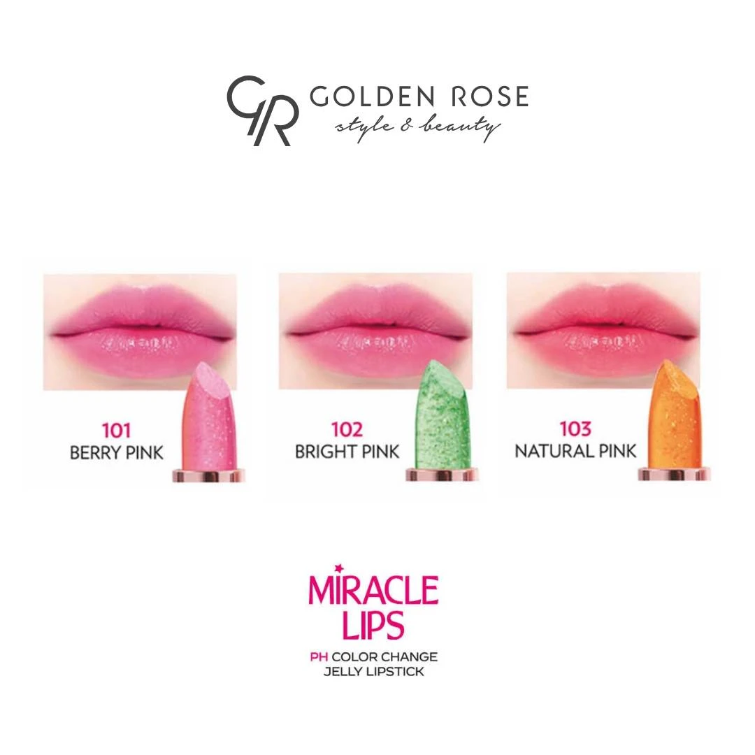 GOLDEN ROSE MIRACLE LIPS Ruž za Usne Color Change Jelly Lipstick ...