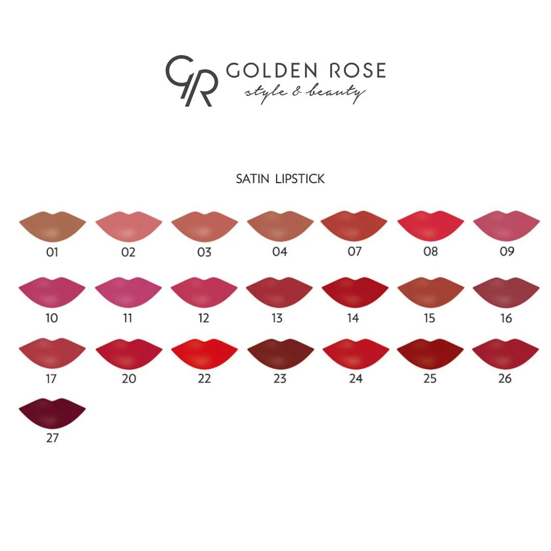 GOLDEN ROSE Ruž za Usne Satin Lipstick Nijansa 03 4.2 g, | eApoteka