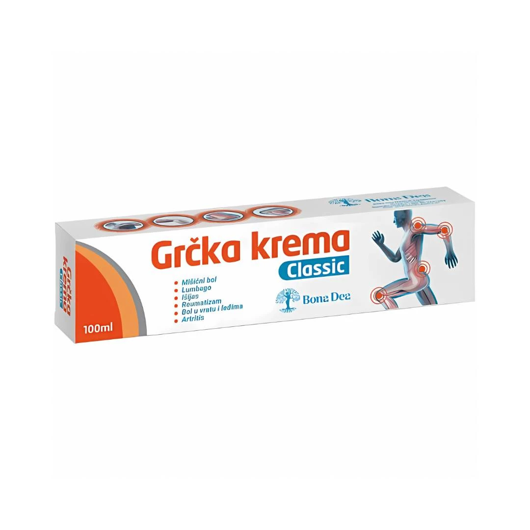 Grčka Krema Classic 100 mL; Mišićni Bol; Lumbago; Išijas; Reumatizam ...