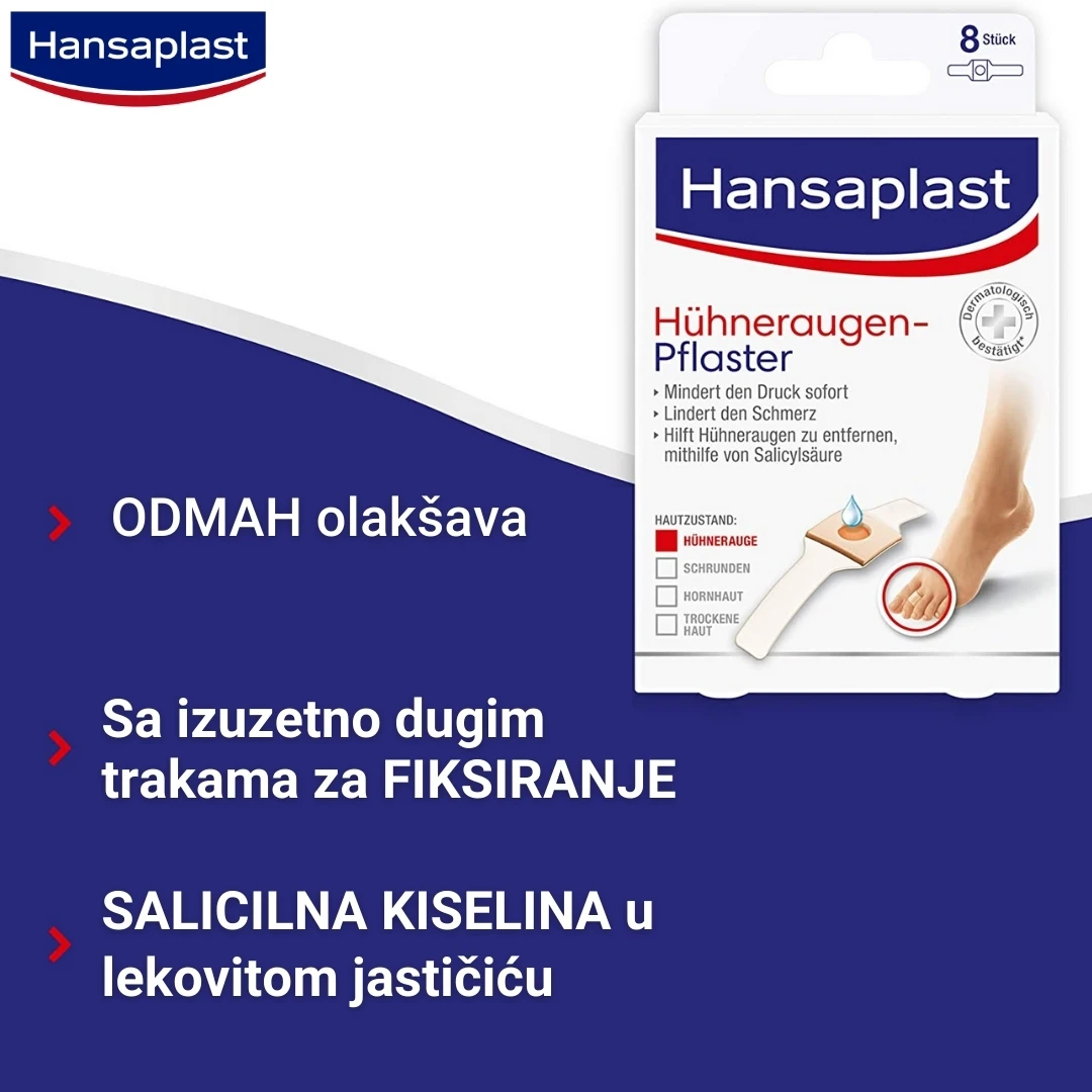 Hansaplast Flaster Protiv Kurijeg Oka 8 Flastera, | eApoteka